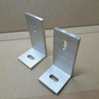 China 80x40x40mm Aluminum L Shape Solar Panel Mounting Brackets with Powder Coat Coating for sale