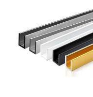 China U Profiles 5.8-6.0M Length Aluminum Braces for Milling Service in Interior Decoration for sale