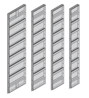 China SHENGXIN 6063-T5 Aluminum Frame Aluminium Slab Formwork for Courtyard Concrete Mould for sale