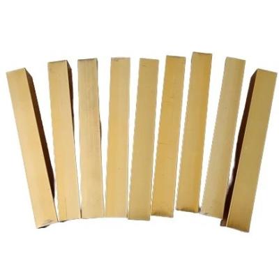 China Customized Colors Golden Aluminium Profile for Decoration in 6063-T5 Aluminum Frame for sale