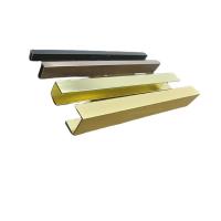 China Customized Colors Golden Aluminium Profile for Decoration in 6063-T5 Aluminum Frame for sale