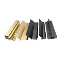 China Customized Colors Golden Aluminium Profile for Decoration in 6063-T5 Aluminum Frame for sale