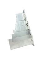 China Customized OEM Aluminum Extrusions Profiles Silver Anodizing Corner Bar L Shape Profile for sale