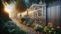China Garden Fence Modclassic Design Style Aluminium Metal Fences Panels with Accessories for sale
