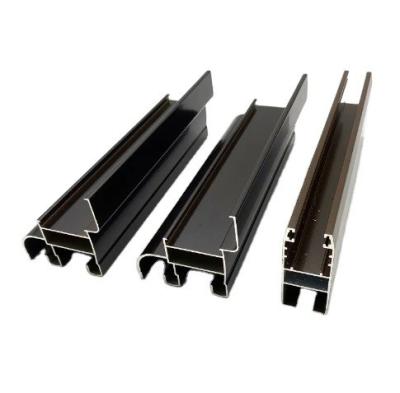 China Polymer Door Type 6063-T5 Aluminum Frame Custom Aluminium Kitchen Cabinet Profiles for sale