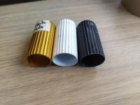 China Customized 0.30mm Thickness Gold Anodizing Aluminium Tube Profile for 5.8-6.0M Length for sale