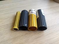 China Customized 0.30mm Thickness Gold Anodizing Aluminium Tube Profile for 5.8-6.0M Length for sale