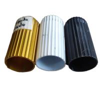 China 5.8-6.0M Length Round Circular Aluminium Curtain Tubes 6063 T5 Gold Anodizing Is Alloy for sale