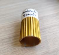 China 5.8-6.0M Length Round Circular Aluminium Curtain Tubes 6063 T5 Gold Anodizing Is Alloy for sale