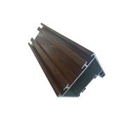 China Aluminum Alloy Frame Golden Customized Extrusion Profiles for 6000 Series Window Profile for sale