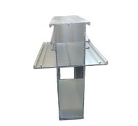 China 6063 Grade Grey Powder Coating Aluminium Profiles for Madagascar Windows and Doors for sale