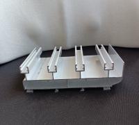 China 6063 Grade Grey Powder Coating Aluminium Profiles for Madagascar Windows and Doors for sale