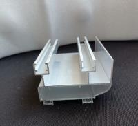 China 6063 Grade Grey Powder Coating Aluminium Profiles for Madagascar Windows and Doors for sale