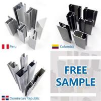 China 6063 6061 Aluminum Alloy Square Profile For Aluminium Window And Door In Bronze Color for sale