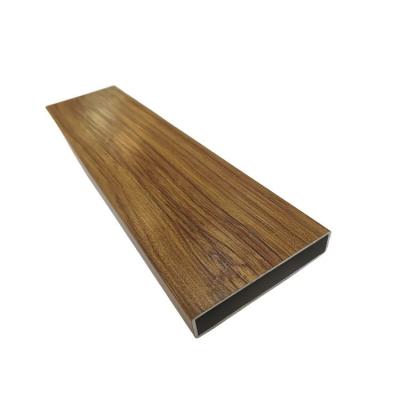 China Custom 3D Wood Grain Printed Partition Extrusion Aluminum Profiles with Cutting Service for sale