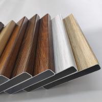 China Custom 3D Wood Grain Printed Partition Extrusion Aluminum Profiles with Cutting Service for sale