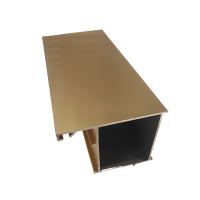 China GB Standard Silver Anodized Aluminum Profile for Custom Powder Coated Wooden Grain Windows for sale