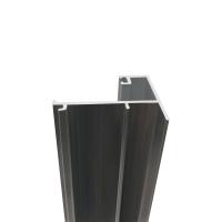 China Custom Length Brush Gold Silver Aluminum Profiles For Sliding Door System T3-T8 Temper for sale