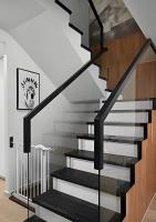 China Farmhouse Style U Channel Frameless Glass Balustrade Handrails for Balcony Stair Railing for sale