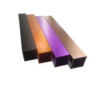 China Aluminium Extrusion Profile With Colorful Anodize Surface For Decorative Line Dorado for sale