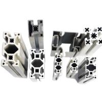 China Mill Finish Industrial T Slot V Slot Extrusion Silver Black Anodized Aluminum Profiles for sale