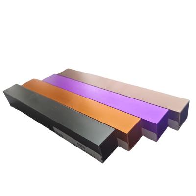 China Aluminium Colorful Anodized Tube Profile for Decoration Deep Process Precision Cutting for sale
