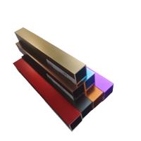 China Aluminium Colorful Anodized Tube Profile for Decoration Deep Process Precision Cutting for sale