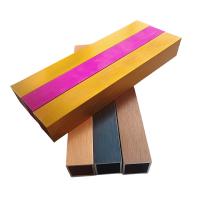 China Aluminium Colorful Anodized Tube Profile for Decoration Deep Process Precision Cutting for sale