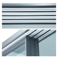 China ±1% Tolerance Extruded Aluminium Profiles for Double Track Sliding Doors Roller Track for sale