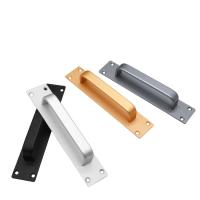 China Modern Design Luxury Trapezoidal Glass Shower Door Handles for Indoor Kitchen Wardrobe for sale