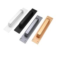 China Modern Design Luxury Trapezoidal Glass Shower Door Handles for Indoor Kitchen Wardrobe for sale
