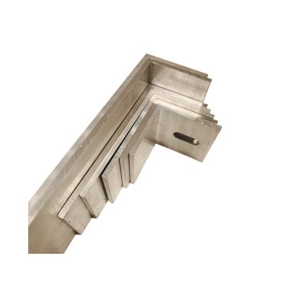 China Welding Service Fan-shaped L-shaped Aluminum Profile for Office Corner Angle Extrusion for sale