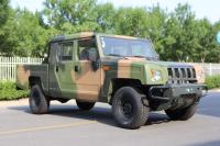 China Warrior 3350 4×4 Diesel Military Pickup Truck - 68kW Engine, 3350mm Wheelbase, Double Cabin Design for sale