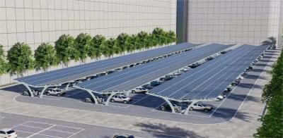 China Solar Panel EV Charging Carport System - 2-in-1 Parking & Charging Solution with 650W Panels and Standard Bolt Connections for sale