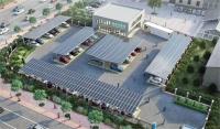 China Solar Panel EV Charging Carport System - 2-in-1 Parking & Charging Solution with 650W Panels and Standard Bolt Connections for sale