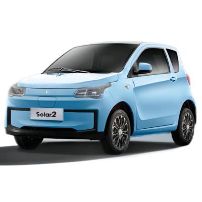 China EEC Approved Solar 2 Electric Car with 300W Solar Panel, 301km NEDC Range, 2-Door Mini Vehicle for sale