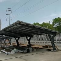 China SP-1 Aluminum Solar Carport System with 60 m/s Wind Resistance and 1.4 kN/m² Snow Load Capacity for EV Charging for sale