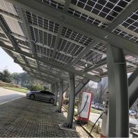 China SP-1 Aluminum Solar Carport System with 60 m/s Wind Resistance and 1.4 kN/m² Snow Load Capacity for EV Charging for sale