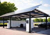 China Aluminum Solar Car Port SP-1 with 60m/s Wind Resistance and 1.4kn/m² Snow Load Capacity for EV Charging Stations for sale