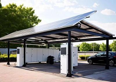 China Solar Panel Parking Lot SP-1 EV Charging System with 60 m/s Wind Resistance and 1.4 kN/m² Snow Load Capacity for sale