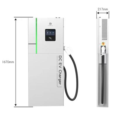 China Electric Car Fast Charging Station 30kW 40kW 50kW with 200-1000VDC Output and IP54 Rating for sale