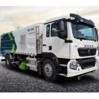 China Single-Engine Road Sweeper Truck with 10m³ Water Tank & PLC Control System for Municipal Cleaning Operations for sale