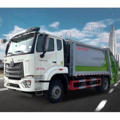 China Special Purpose Vehicle Cabin Removable Rubbish Truck 18000kg Gross Weight with Compressed Waste Collection System for sale