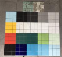 China Acid Resistant Glass Marble Mosaic Porcelain Tile 600x600mm Customized for sale