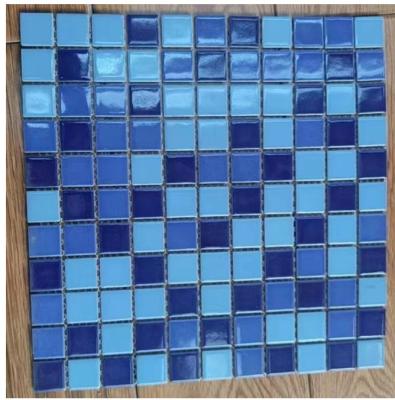 China Acid Resistant Glass Marble Mosaic Porcelain Tile 600x600mm Customized for sale