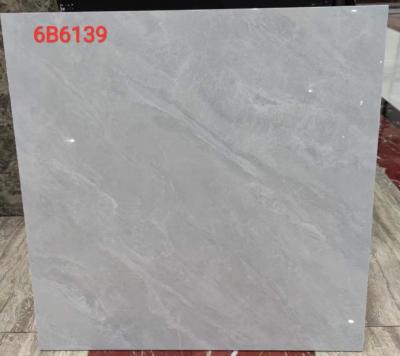 China High Gloss Glazed Porcelain Tile 600x600mm Rectified Edge Frost Resistant for sale