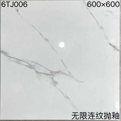China 600x600mm Polished Porcelain Tiles Stain Resistant High Abrasion Floor Wall for sale