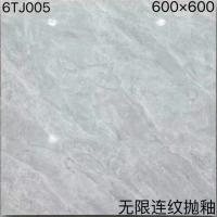 China Polished Porcelain Tiles 600mm Grey Sparkling High Surface Hardness Low Water Absorption for sale