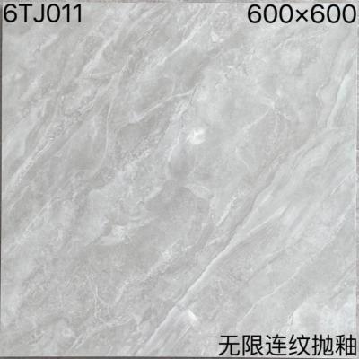 China Polished Porcelain Tiles 600x600mm Low Water Absorption High Hardness for sale