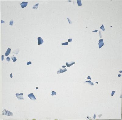 China Glazed Terrazzo Porcelain Floor Tile 600x600mm Scratch Resistant White for sale